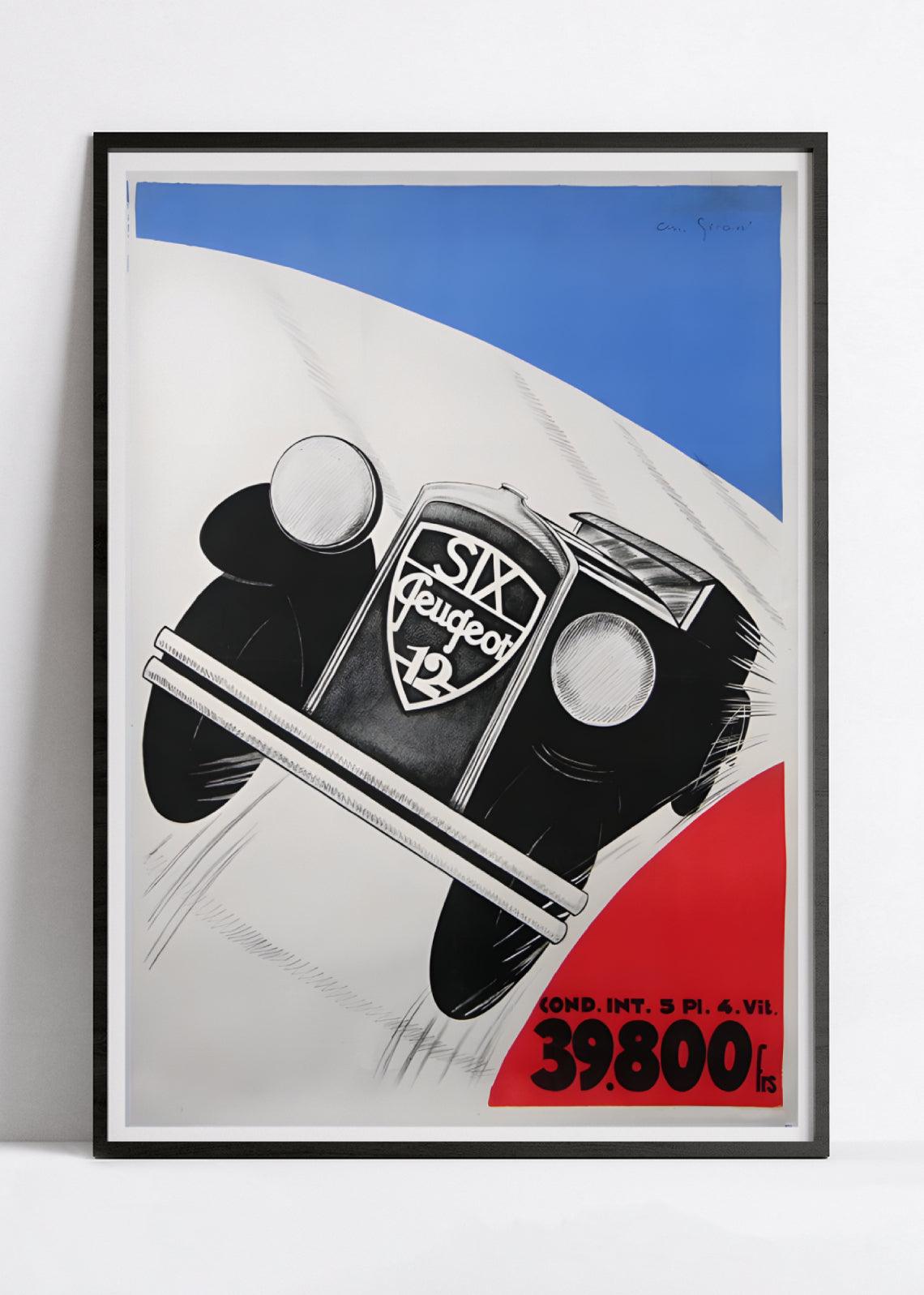 Vintage advertising poster "Peugeot" - GIR - High Definition - matte p